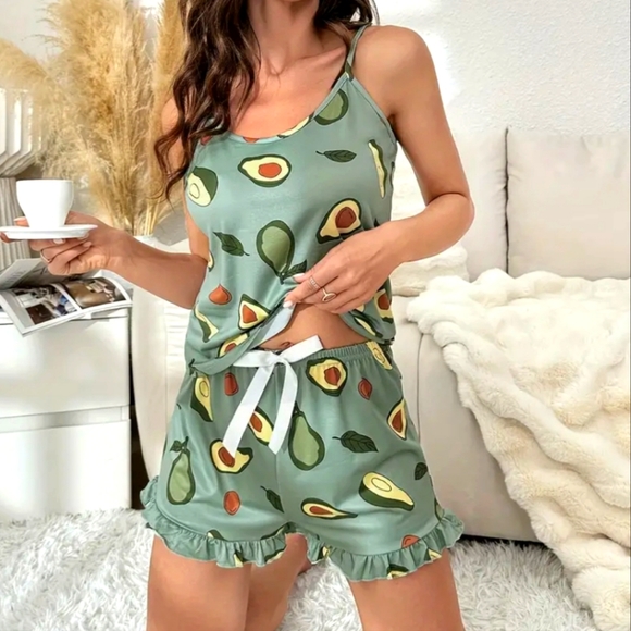 Intimates & Sleepwear | Womens Avocado Pajama Set | Poshmark